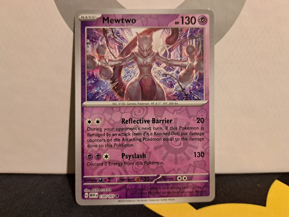 MEWTWO REVERSE HOLO 151 POKEMON KARTE 150/165 | Kaufen auf Ricardo