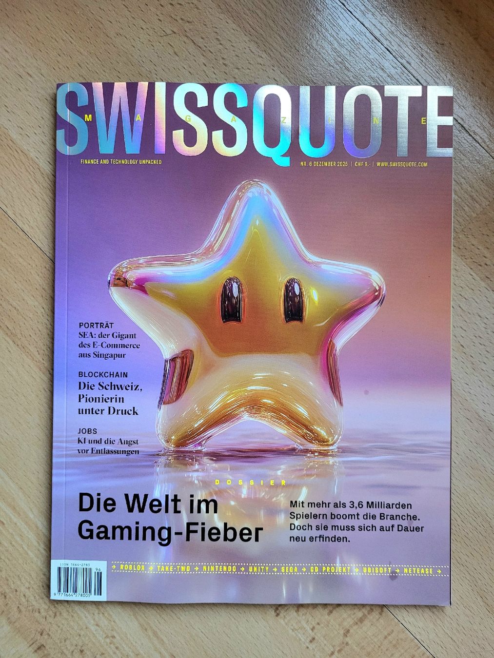 Swissquote Magazin Nr. 6 Dezember 2025 - Gaming Fieber (Gebraucht) in ...