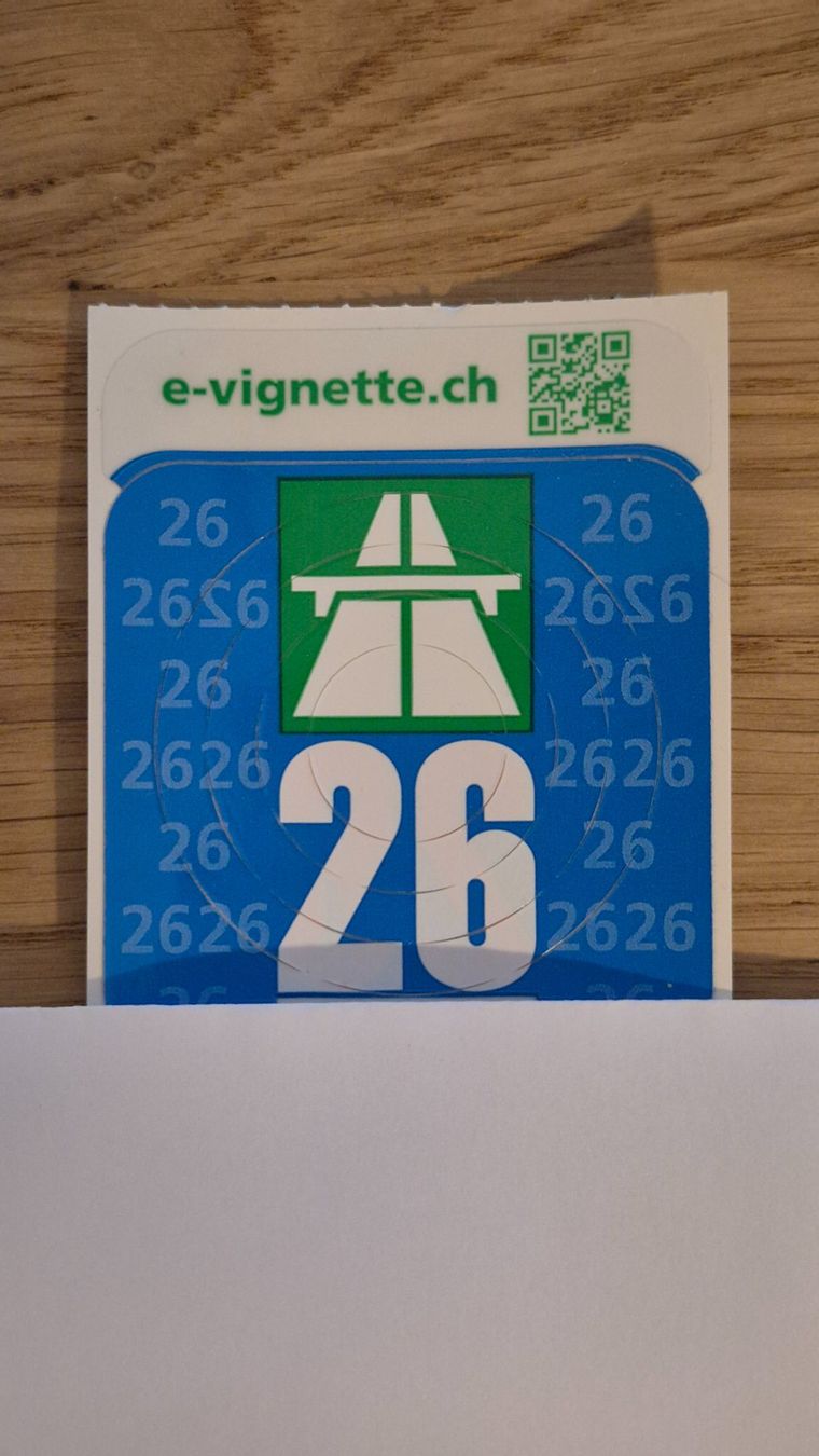 Schweizer Autobahn Vignette 2026 (Neu und originalverpackt) in Cham für ...