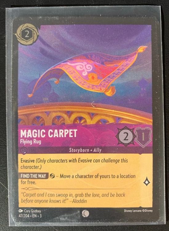 Lorcana Disney - MAGIC CARPET 47/204 FOIL EN 3 - Common | Kaufen auf Ricardo