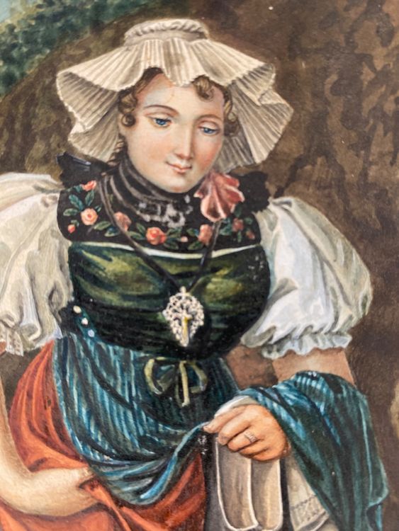 Aquarelle Gouache Joseph Reinhart (1749-1829) attribué à (Gebraucht) in ...