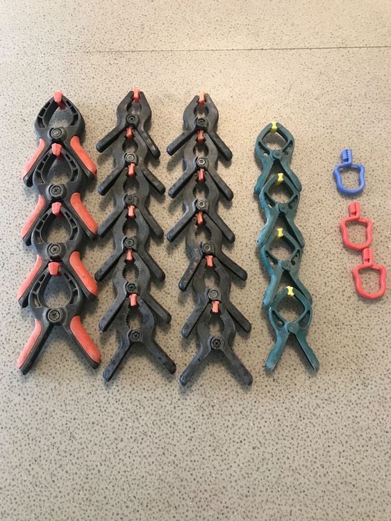 Mini-Klemmen, unterschiedliche Grössen, total 23 Stück (Gebraucht) in ...