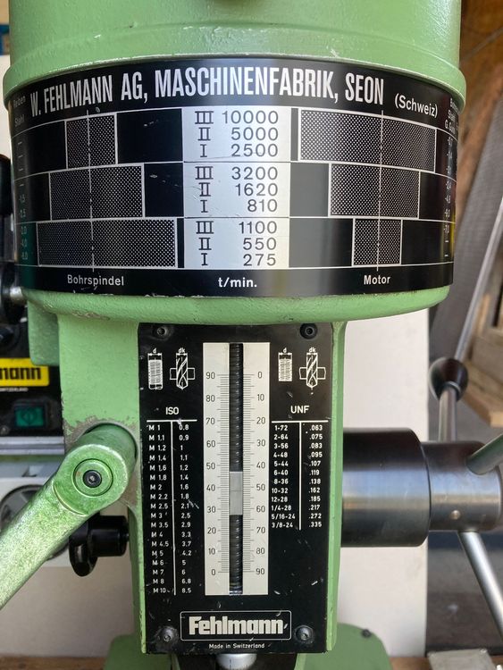 Fehlmann Bohrmaschine P10 (Gebraucht) in Worben für CHF 2500 – nur Abholung auf Ricardo kaufen