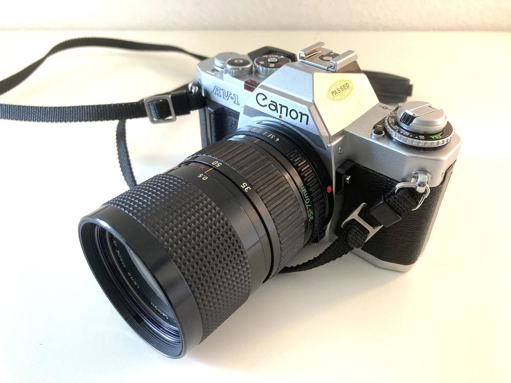 Canon AV-1 mit FD 35 - 70mm Zoom (Gebraucht) in Neftenbach für CHF 74 – mit Lieferung auf ...