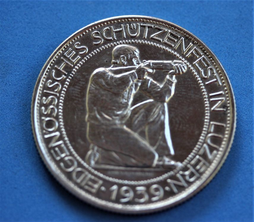 SCHüTZENMEDAILLE EIDG.SCHüTZENFEST LUZERN 1939 SILBER | Kaufen auf Ricardo