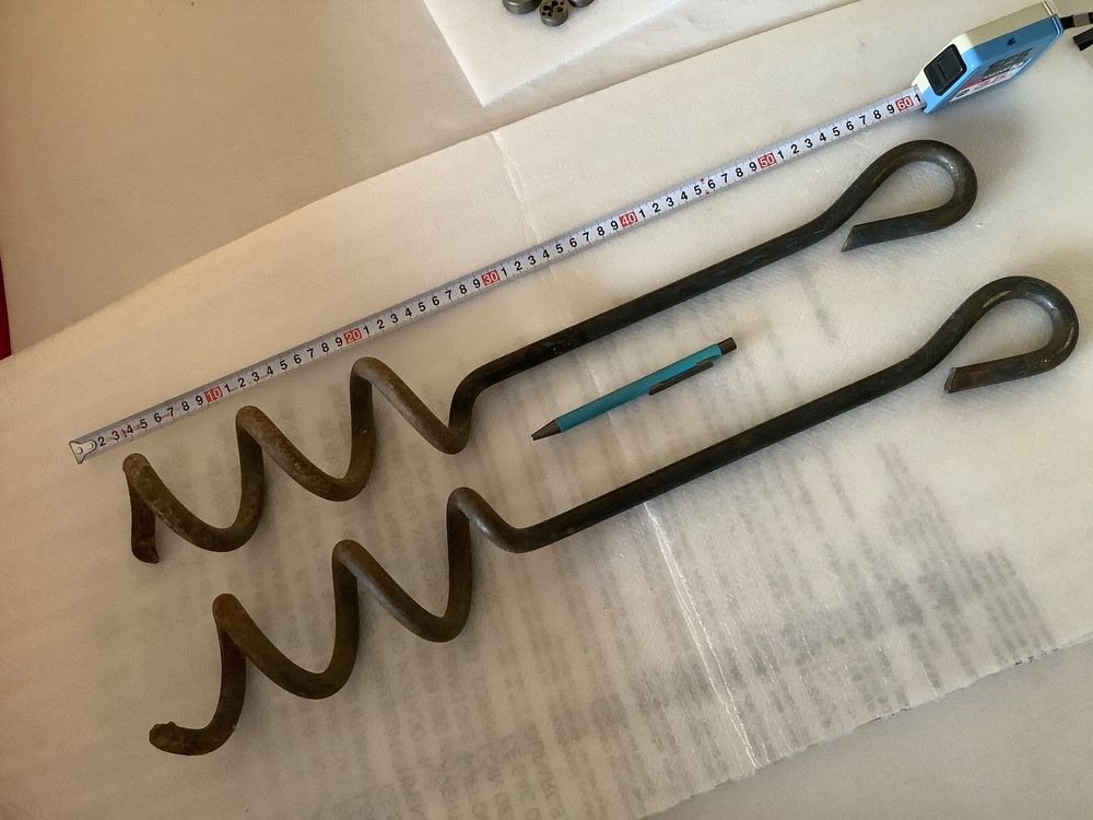 2 Erdverankerungen Spiralanker Bodenanker l 600mm, Stahl | Kaufen auf ...