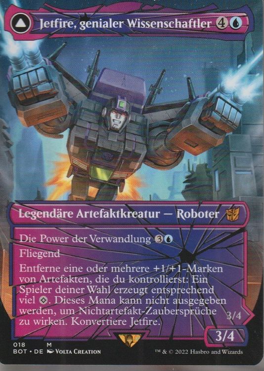 Magic The Gathering MTG Transformers BOT 18 Jetfire, geniale (Neu ...