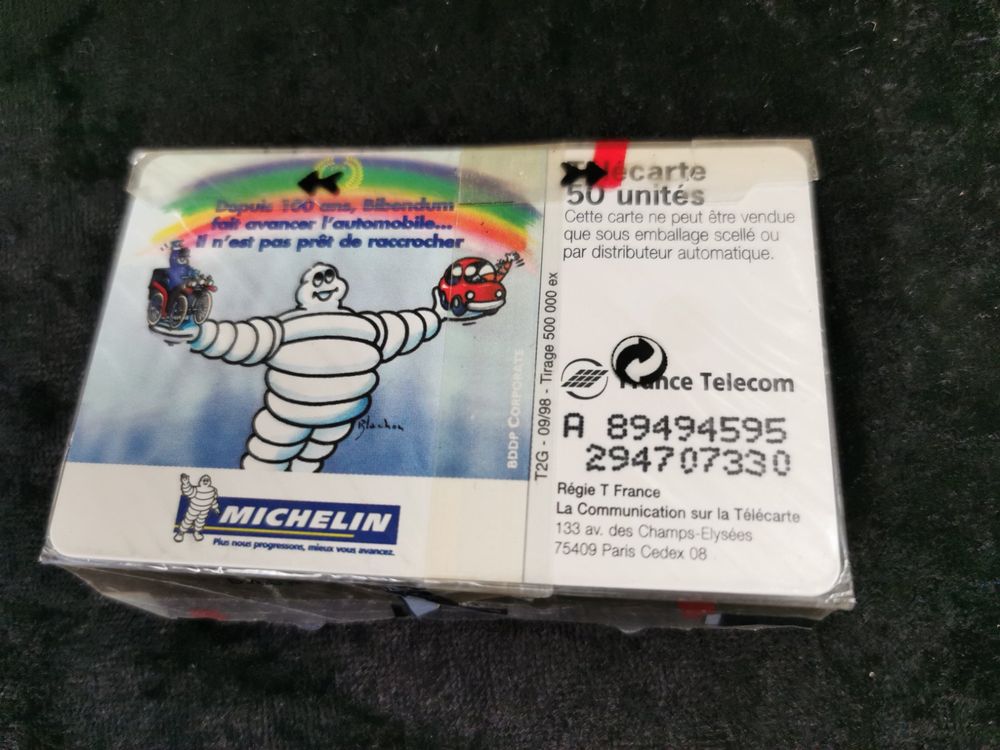 Carte téléphonique MICHELIN NEUVE EMBALLAGE D'ORIGINE RARE👁 (Neu und ...