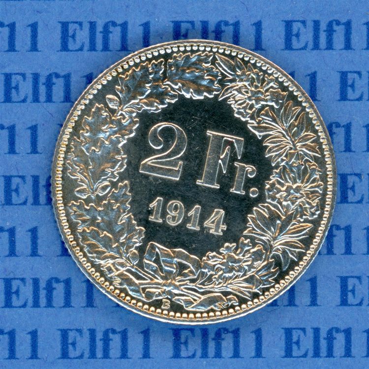 CHF___2.00 1914 unz-stgl 2 Franken (Neu (gemäss Beschreibung)) in Widnau für CHF 230 – mit ...