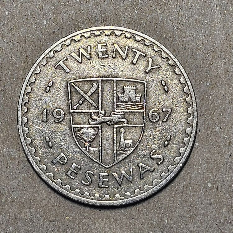 Ghana - 1967 - 20 pesewas (TTB/SS) (Gebraucht) in Bullet für CHF 0.9 ...
