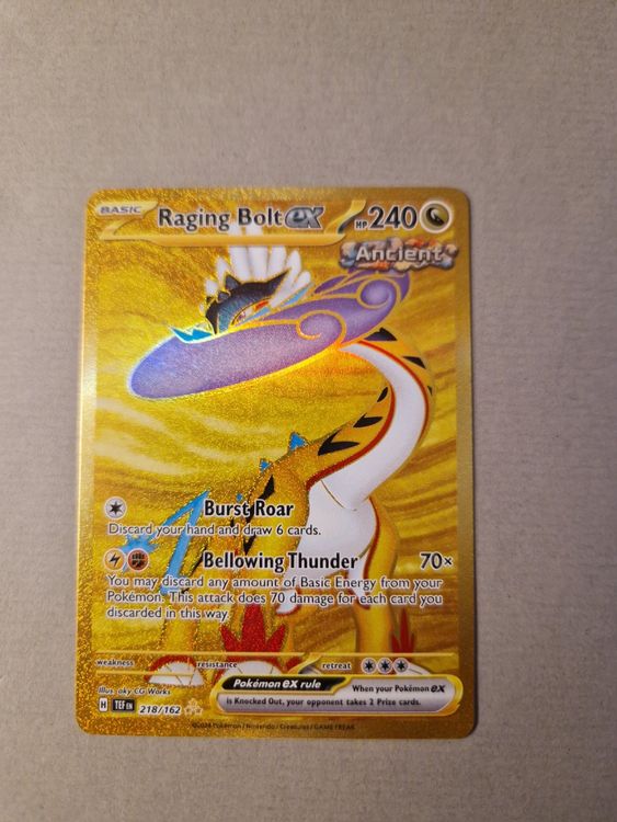 Raging Bolt EX / Furienblitz EX Goldkarte | Kaufen auf Ricardo