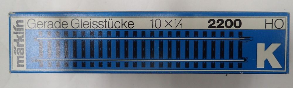 Märklin H0 - Gerade K-Gleis 10 x 2200 mit OVP | Kaufen auf Ricardo