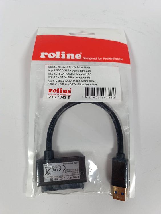 ROLINE Adaptateur USB 3.0 - SATA 6Gb/s sans alim. (Neuf avec emballage ...