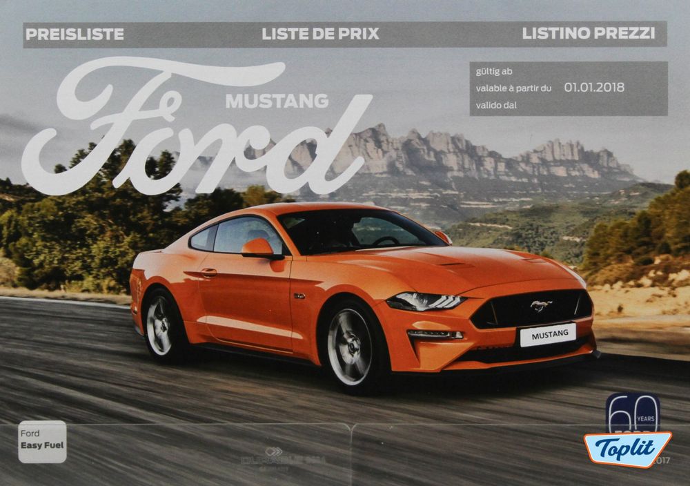 Ford Mustang Preisliste