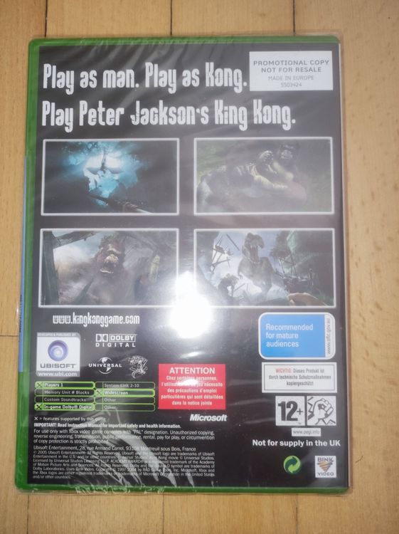 Original Xbox King Kong New (unopened) Promotianal Copy (Neu und ...
