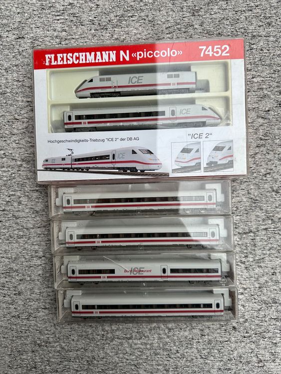 Fleischmann ICE2 Set Spur N 7452 + 7453 + 7455 + 7456 + 7458 (Gebraucht) in Chiasso für CHF 299 ...