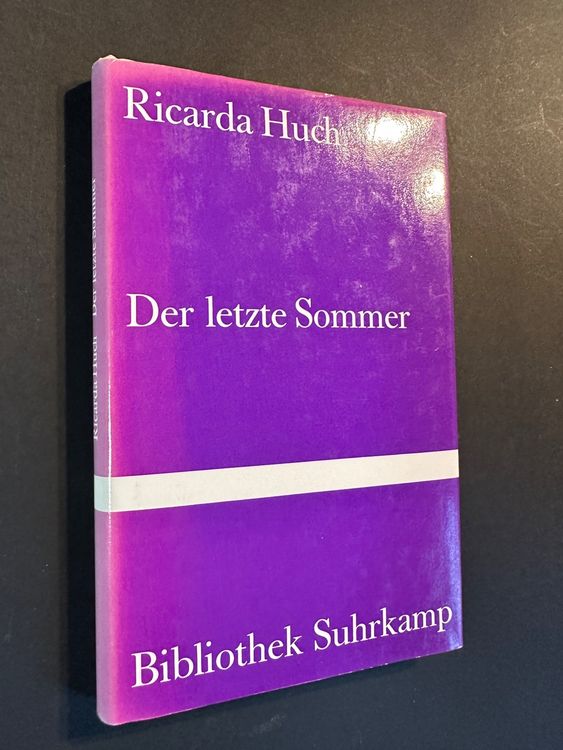Ricarda Huch - Der letzte Sommer - Bibliothek Suhrkamp | Kaufen auf Ricardo