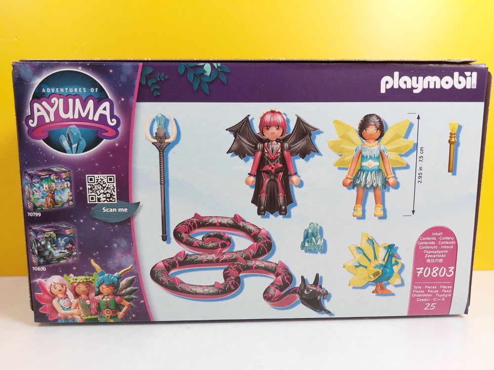 PLAYMOBIL 70803 Crystal- und Bat Fairy mit Seelentieren NEU | Kaufen ...