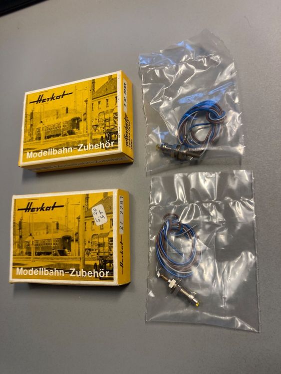 6 Drucktaster mit LED H0, Herkat Art. 229..., neu ov (Neu (gemäss Beschreibung)) in Burgdorf für ...