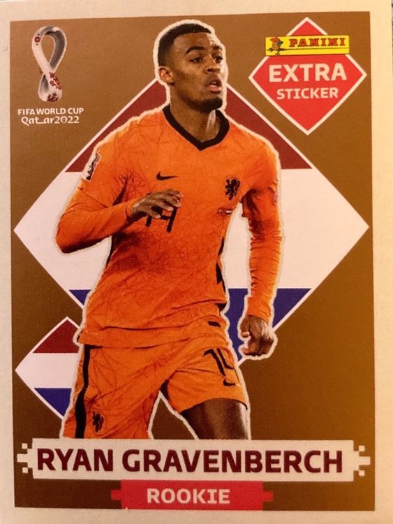 Panini WM Qatar 2022 Extra Sticker Ryan GRAVENBERCH BRONZE | Kaufen auf Ricardo
