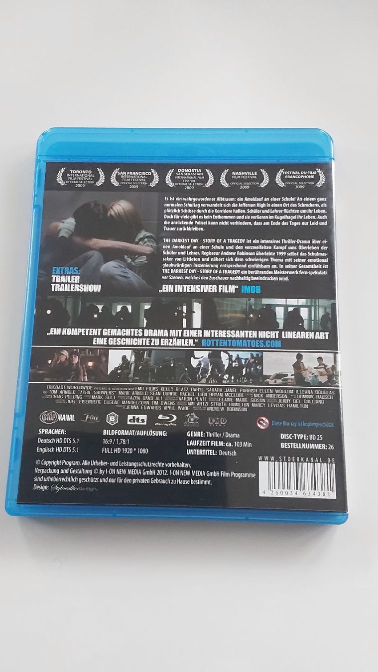 Blu-Ray: The Darkest Day - Story of a Tragedy, neuwertig (Gebraucht) in ...