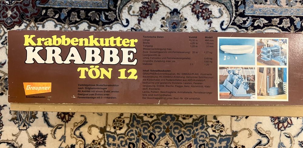 Graupner Modell Schiff Bausatz KRABBE TÖN 1:25 (Gebraucht) in Schlieren ...