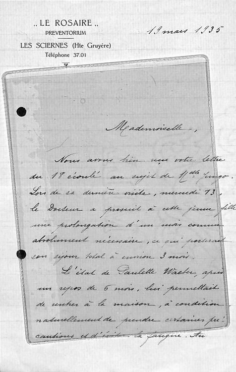 Le Rosaire Preventorium Les Sciernes d'Albeuve Gruyère 1935 | Kaufen ...