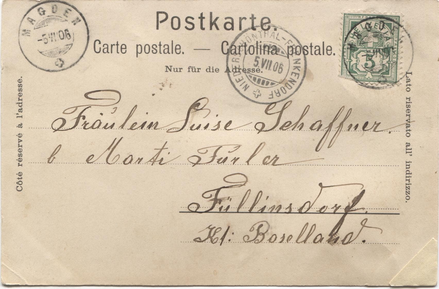 MAGDEN AG Oberdorf 1906 (Gebraucht) in Rothrist für CHF 23 – mit ...