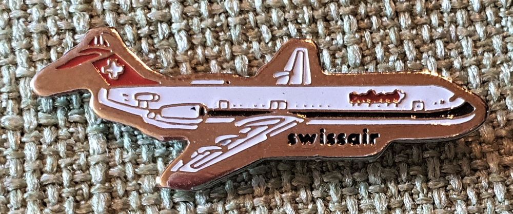 L935 - Pin Flugzeug Swissair Fokker 100 | Kaufen auf Ricardo