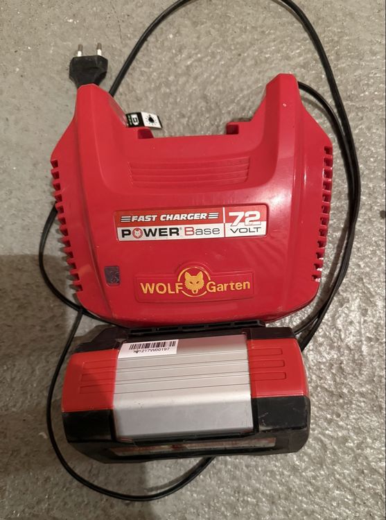 Wolf-Garten 72V Schnellladegerät inklusive 72V Li-Hi Akku (Gebraucht ...