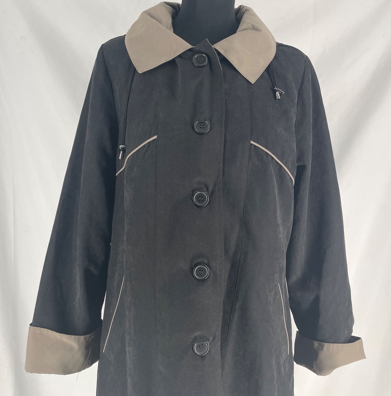 MANTEAU beige brun foncé (D'occasion) à Lausanne pour CHF 35 – avec ...