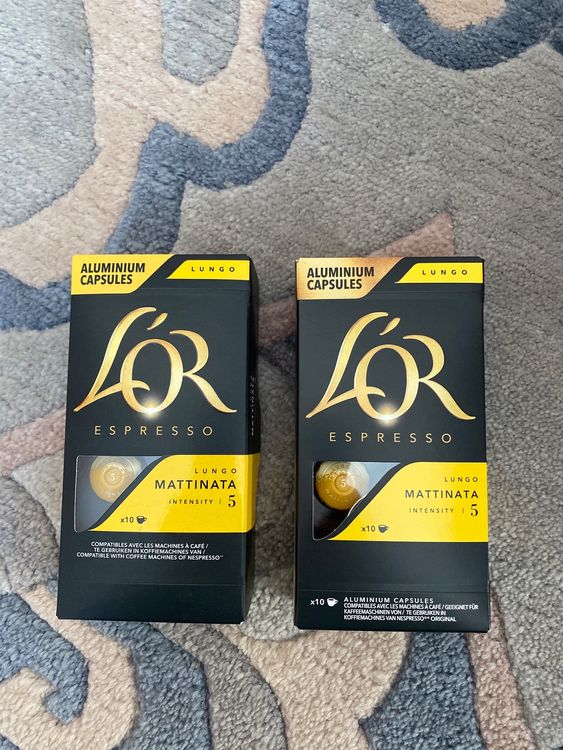 2x L'Or Kaffeekapseln Lungo 5 Mattinata 10 Stück NEU OVP | Kaufen auf Ricardo