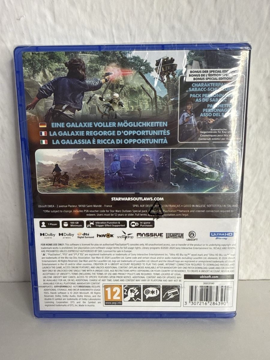 Star Wars Outlaws PS5 Special Edition, Brand New, Sealed! (Neu und ...