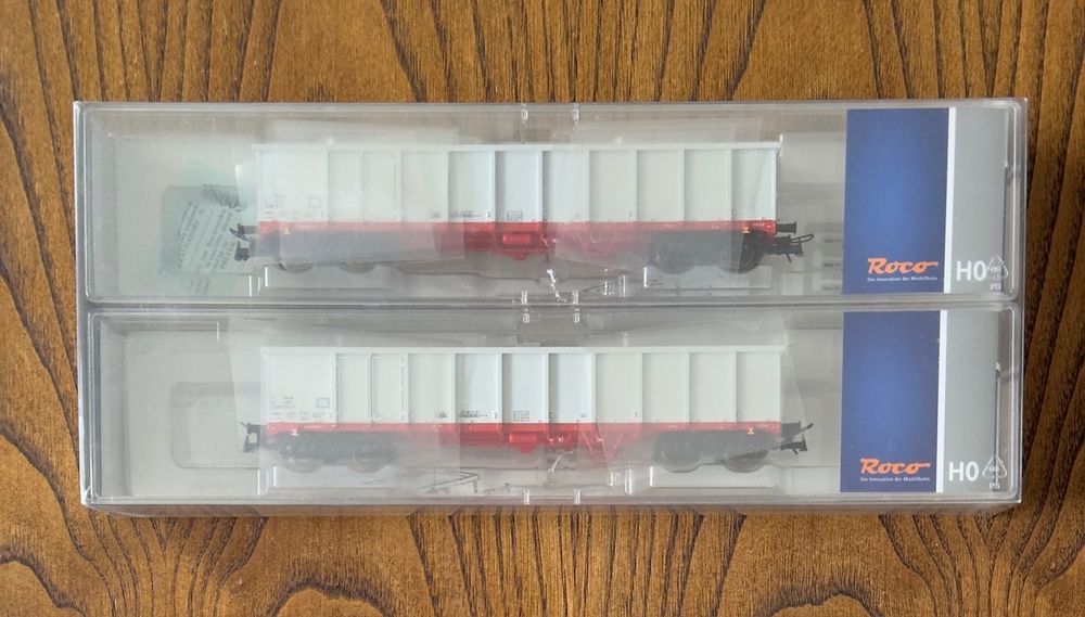 ROCO 67041 Set 2 Wagen Eanos ÖBB Rail Cargo Austria DC (Neu und ...