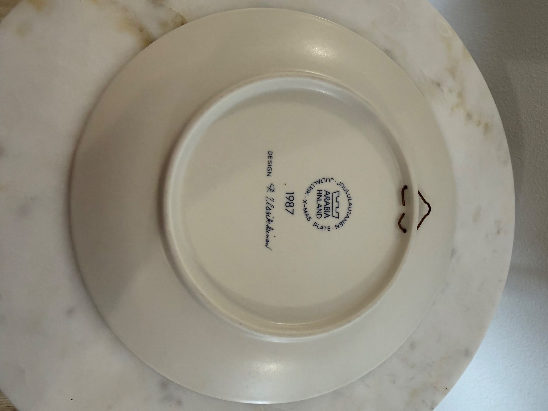 Arabia Finland – Christmas Plate 1987 (Gebraucht) in Leissigen für CHF ...