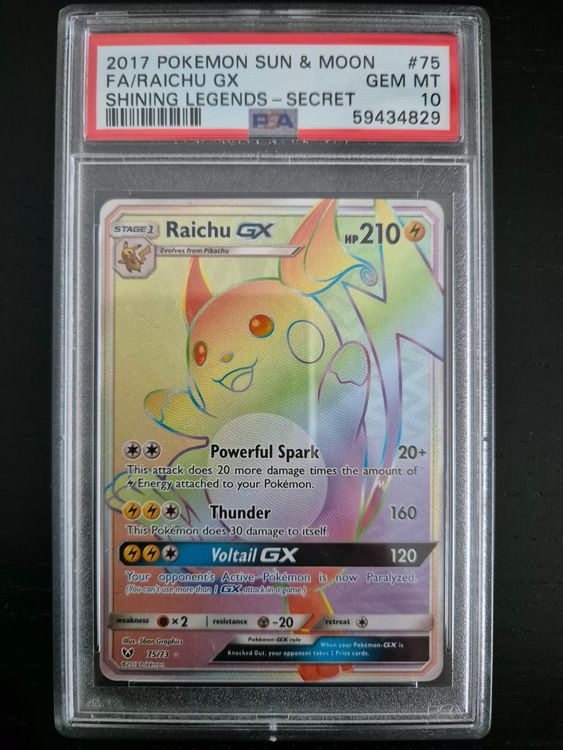 Raichu GX FA/Rainbow PSA 10 ab 1.- (Gebraucht) in Abtwil SG für CHF 100 ...
