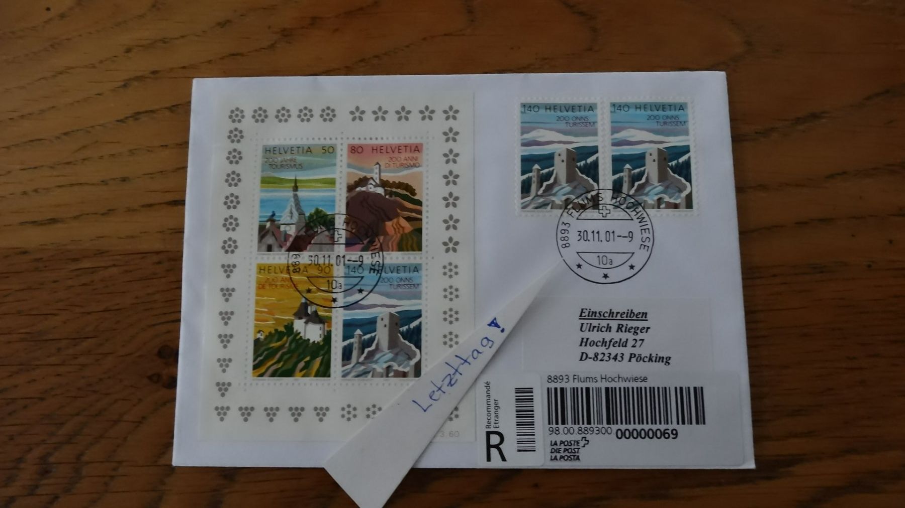 FLUMS HOCHWIESE / SG Letzttag !! s. selten !! 30.11.01 26 (Gebraucht ...