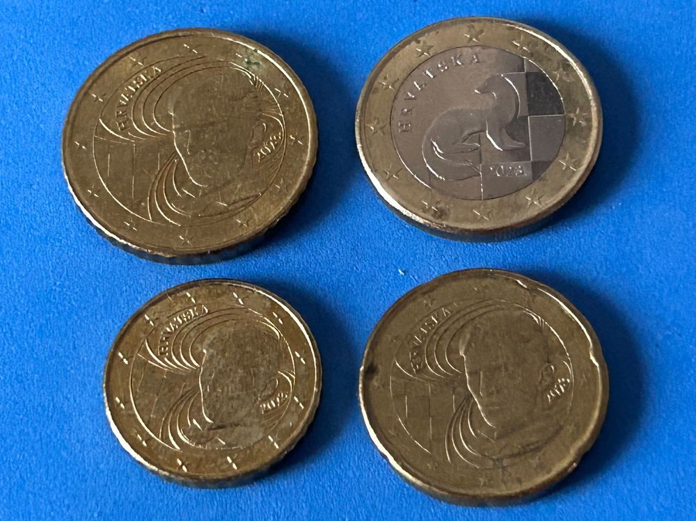 Croatia - Euro coins - 10c, 20c, 50c, 1 Euro (Gebraucht) in Corcelles ...