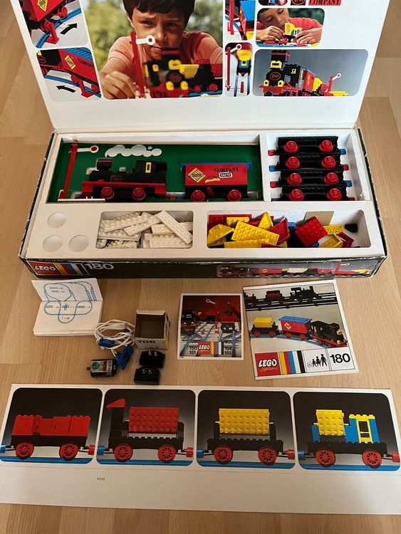Lego Eisenbahn 180 mit Wagons und Originalschachtel | Kaufen auf Ricardo