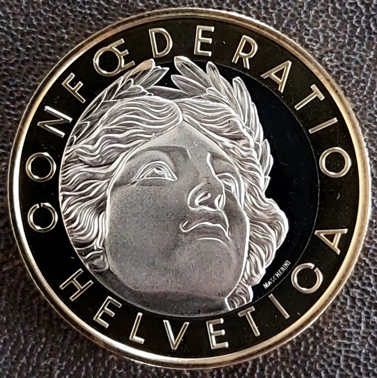 10 Fr. Gedenkmünze 2025 stgl Helvetia / aus Münzsatz (Neu (gemäss Beschreibung)) in Arch für CHF ...