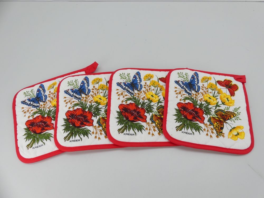 Antike Topflappen von Kreier, 4 Stk, Neu (Neu (gemäss Beschreibung)) in ...