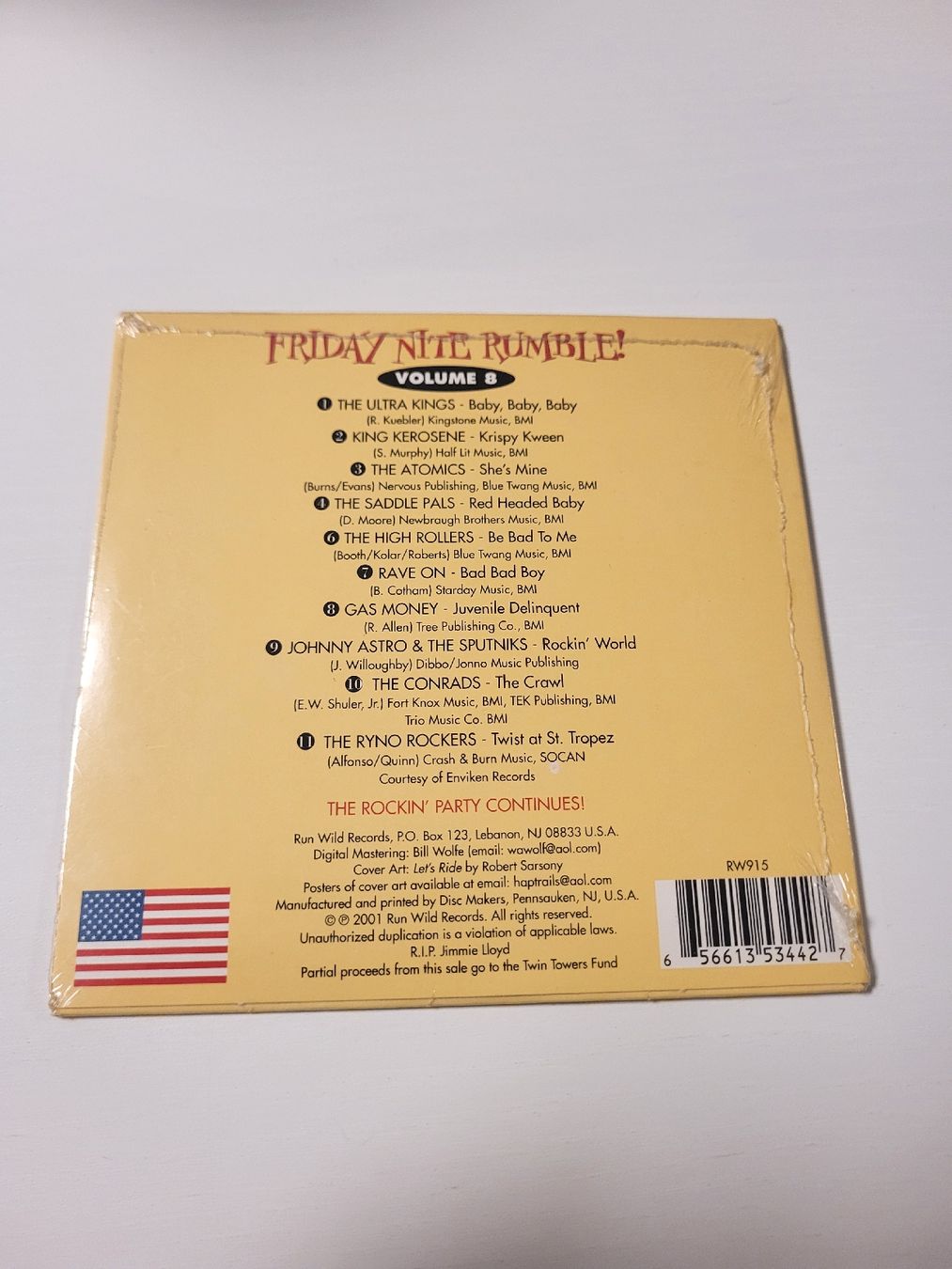 Run Wild - Friday Nite Rumble! Vol. 8 - CD, Neu&OVP (Neu und ...