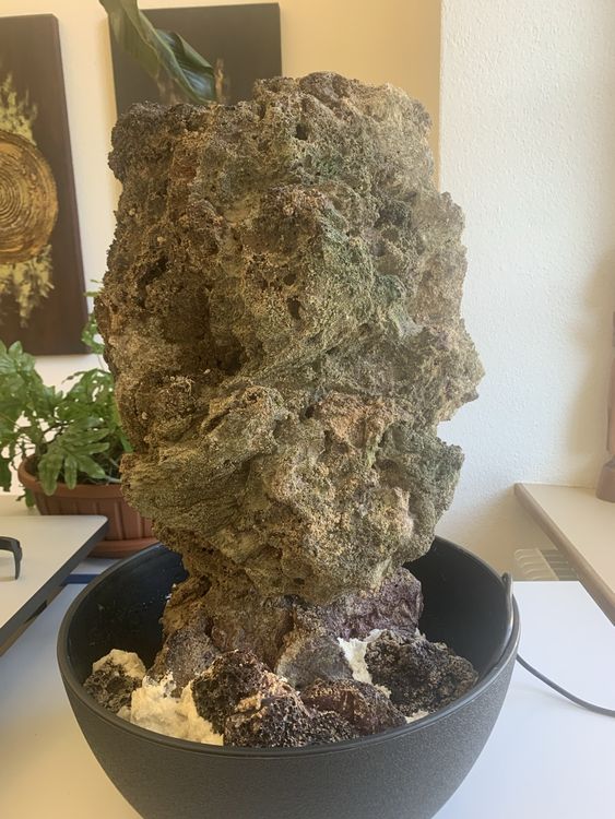 Fontaine d'intérieur avec grosse pierre en tuffe. (D'occasion) à Biel ...