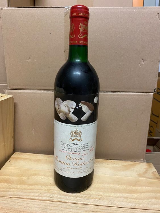 1 Fl. Chateau Mouton Rotschild 1986 (Neu und originalverpackt) in Dietikon für CHF 612 – mit ...