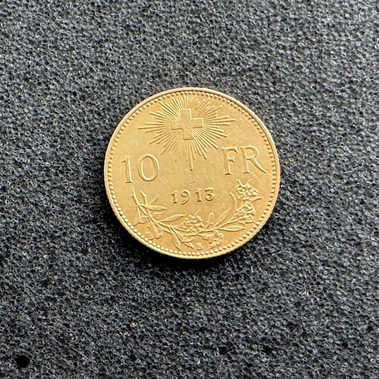 10 Franken Gold Vreneli 1913 (Gebraucht) in Reitnau für CHF 244 – mit Lieferung auf Ricardo kaufen