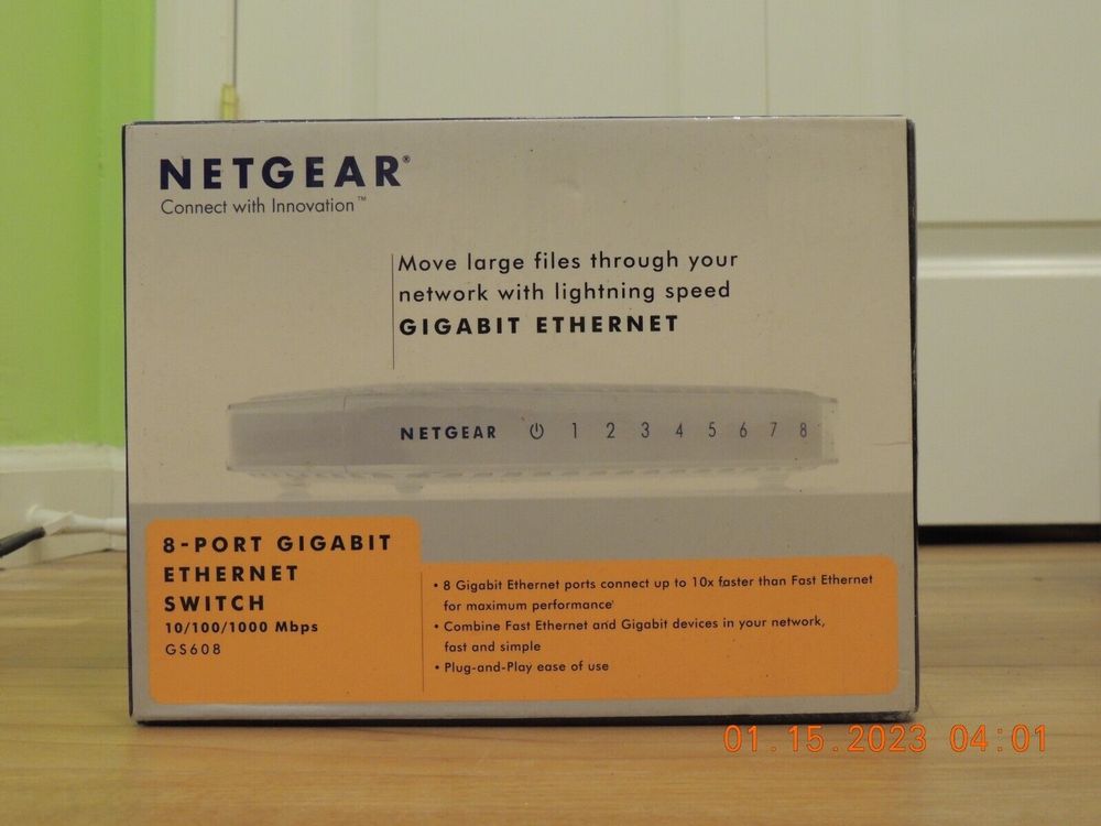 Netgear 8-Port Ethernet Switch GS 608 (Neu und originalverpackt) in Unterentfelden für CHF 15 ...