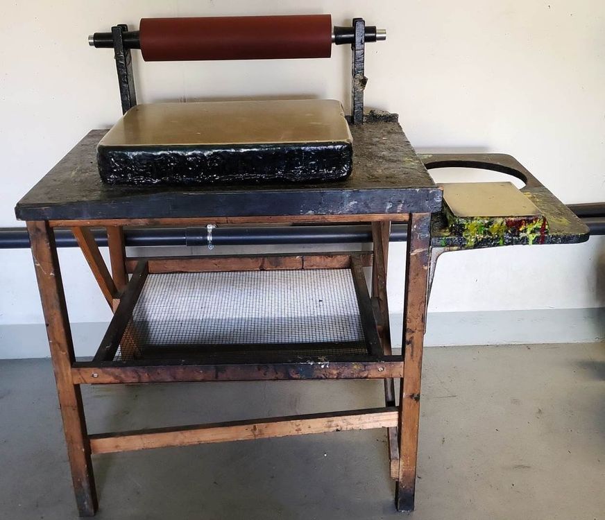 Lithografie Farbwalze neu, nie gebraucht / inkl. Tisch | Kaufen auf Ricardo