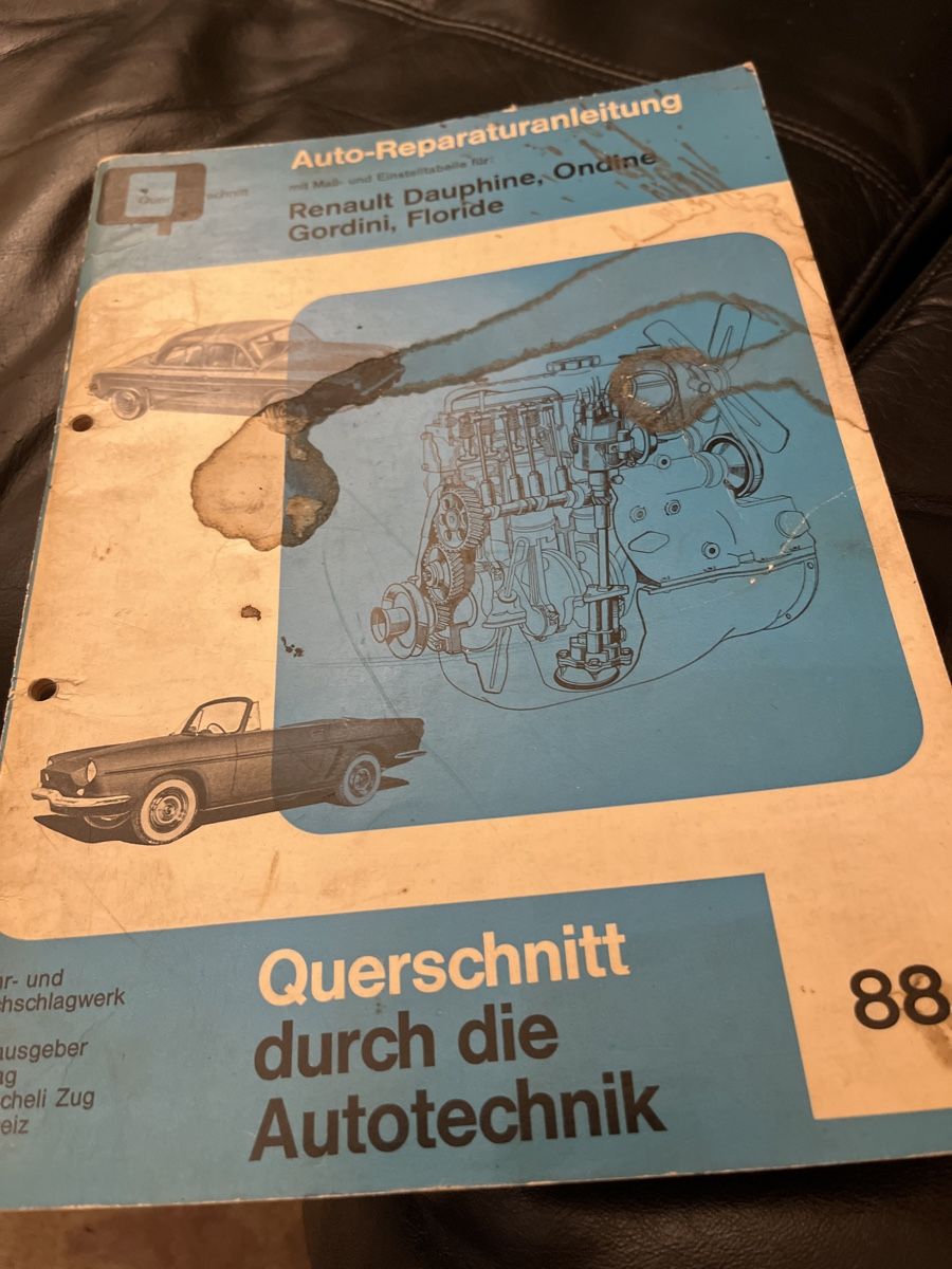 Reparaturanleitung Renault Dauphine, Floride (Gebraucht) in hunzenschwil für CHF 20 – mit ...