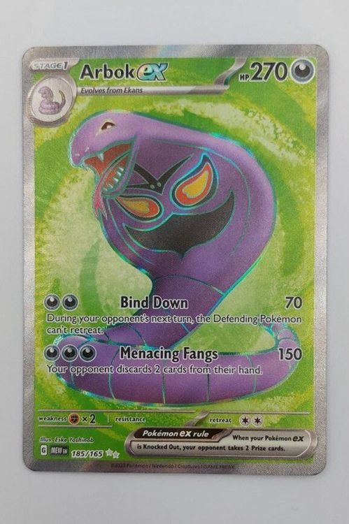 Arbok ex (185/165 Set MEW 151) NM / ENG | Kaufen auf Ricardo