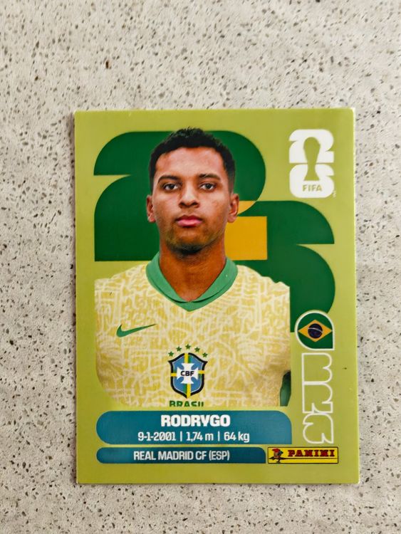 Panini Sticker WM 2026: Rodrygo BRA 15 (Neu (gemäss Beschreibung)) in ...
